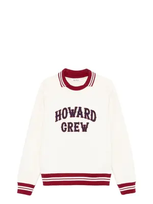WALES BONNER Howard Crew Sweatshirt - White