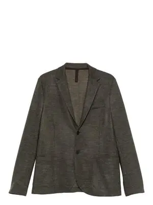 Harris Wharf London Mélange-effect Blazer - Green