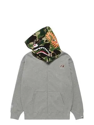 A BATHING APE BAPE X Bored Ape Yacht Club Shark Full Zip Hoodie Gray