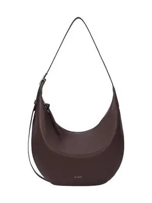 ORYANY Crescent Leather Shoulder Bag - Sepia