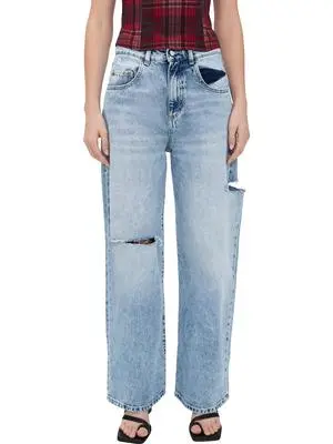 ICON DENIM LA Poppy Wide-leg Jeans - Sky