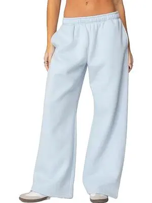 EDIKTED Bonney Bow Detail Sweatpants - Blue