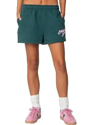 EDIKTED Sweat Shorts - Green