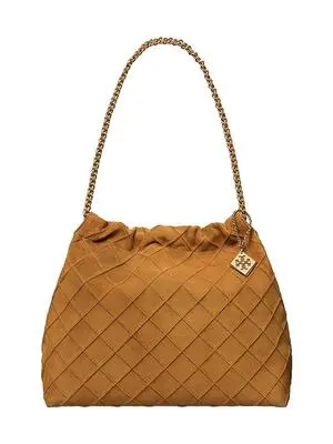 Tory Burch Fleming Hobo Bag - Chicory/gold