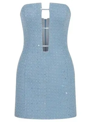Ila Charlotte Embellished Mini Dress - Blue