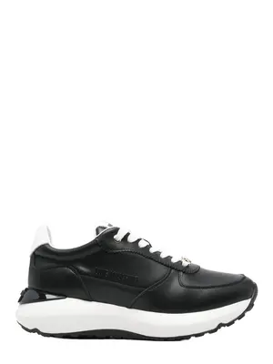 Moschino Leather Sneakers - Black