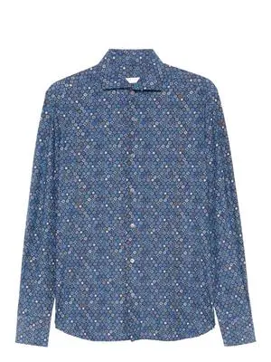 ORIAN Graphic-print Shirt - Blue