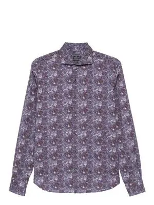 ORIAN Paisley Print Shirt - Blue