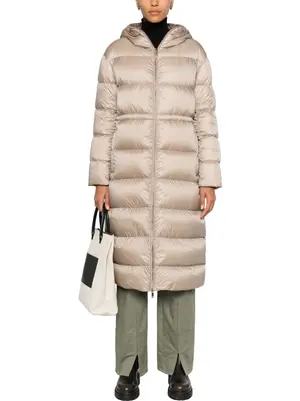 Moncler Boulogne Padded Coat - Brown