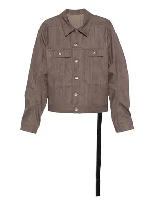 Rick Owens Denim Trucker Jacket - Brown