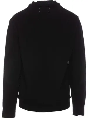 MAISON MARGIELA Elbow-patches Jumper - Black