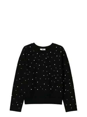 TWINSET Pearl-embellished Sweatshirt - Black