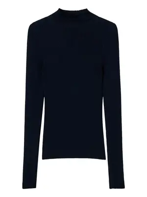 TWINSET High-neck Seamless Sweater - Blue