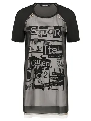 DSQUARED2 Dsquared2 Printed Silk Mini Dress