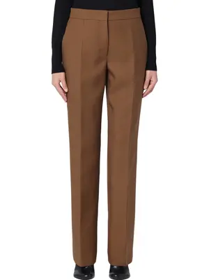 JIL SANDER Wool Trousers - Brown