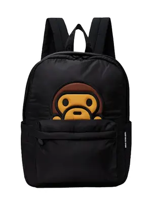 A BATHING APE Baby Milo Soft Backpack - Black