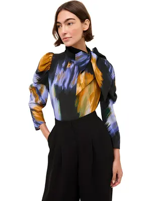 MARIE OLIVER Gabriella Silk Blouse - Perigold