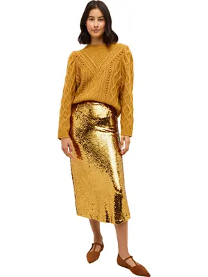 MARIE OLIVER Wray Skirt - Tumeric