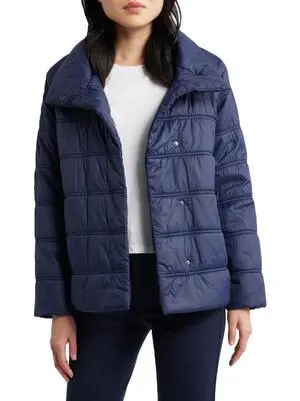 EILEEN FISHER Eileen Fisher High Collar Puffer Coat