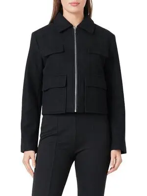 Endless Rose Zip-up Jacket - Black