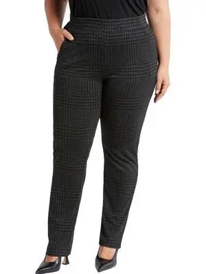 Universal Standard Universal Standard Smart Ponte Pants Charcoal Houndstooth