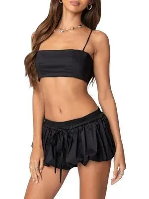 EDIKTED Nicole Crop Top - Black