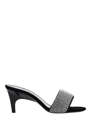 Attico Heeled Sandals - Silver