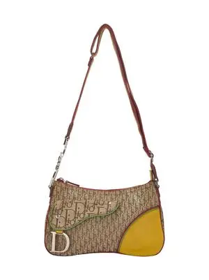 Dior Trotter Canvas Rasta Double Saddle Bag - Multi