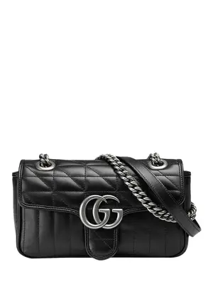 Gucci Gg Marmont Mini Shoulder Bag - Black