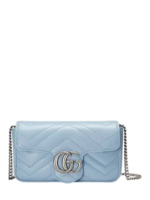Gucci Gg Marmont Super Mini Bag - Blue
