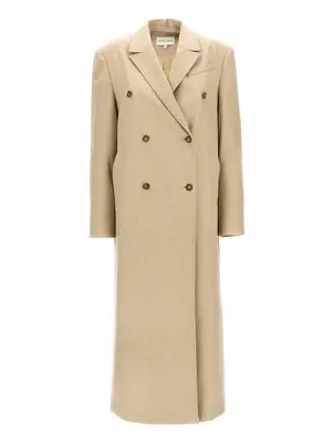 LOULOU STUDIO Zeno' Coat - Beige