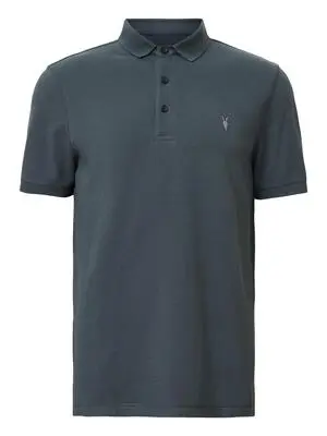 ALLSAINTS Organic Cotton Reform Polo Shirt Blue