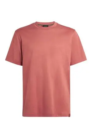 Brioni Cotton T-shirt Pink