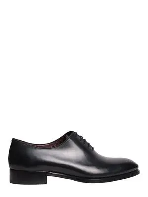 Brioni Calfskin Leather Oxford Shoes - Black