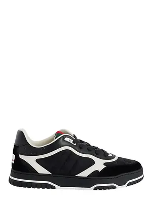 Gucci Re-web Canvas Trainers - Black