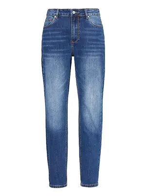ARNE Five-pockets Tapered-leg Slim-fit Stretch-denim Jeans - Blue