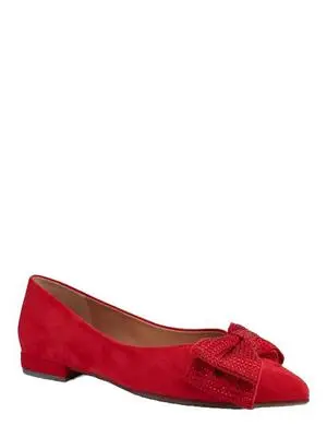 Me Too Me Too Alize Studded Bow Flat Red