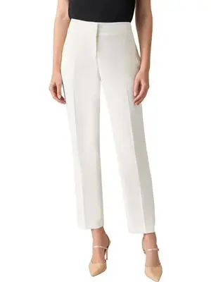 KASPER Ava Straight Leg Pants - Vanilla Ice