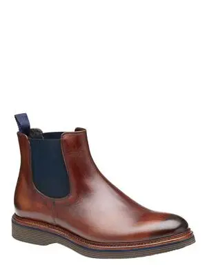 Johnston & Murphy Jenson Chelsea Boot - Brown Hand-stained Calfskin