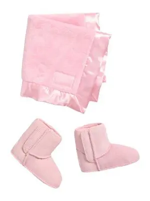UGG UGG(r) Classic Bootie And Lovey Blanket Set Ribbon Candy