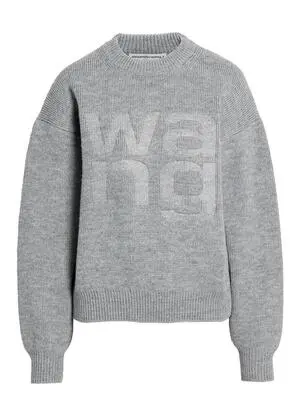 Alexander Wang Embossed Knitted Sweater - Gray