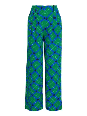 SIMONMILLER Simon Miller Bloo Pleated Checked Pants
