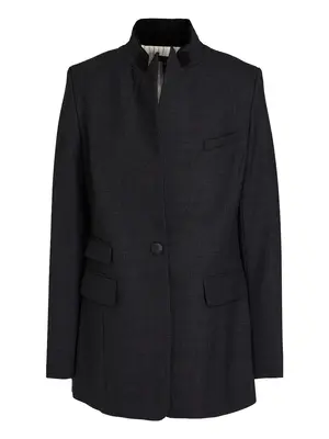 Rag & Bone Paloma Wool-crepe Blazer - Dark Gray