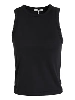 Rag & Bone Slub Pima Cotton-Jersey Tank Black