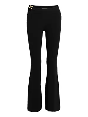 NICHOLAS Chain-trimmed Flared Pants - Black