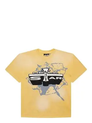 HELLSTAR Jesus T-shirt - Yellow
