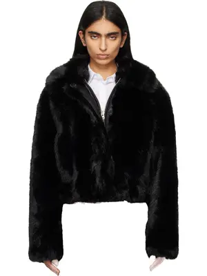 STAND STUDIO Stand Studio Lena Faux-Fur Jacket 89900 Black