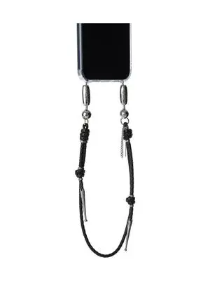 OSSA Leather Bolo Wristlet - Black