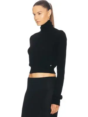 Eterne Etienne Cashmere Turtleneck Sweater Black