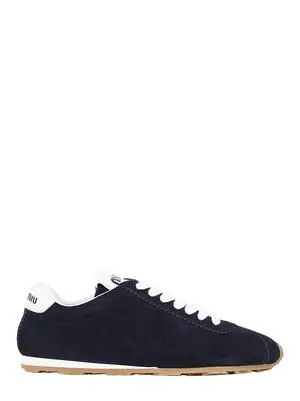 Miu Miu Plume Nylon Scamosciato Sneaker Bleu